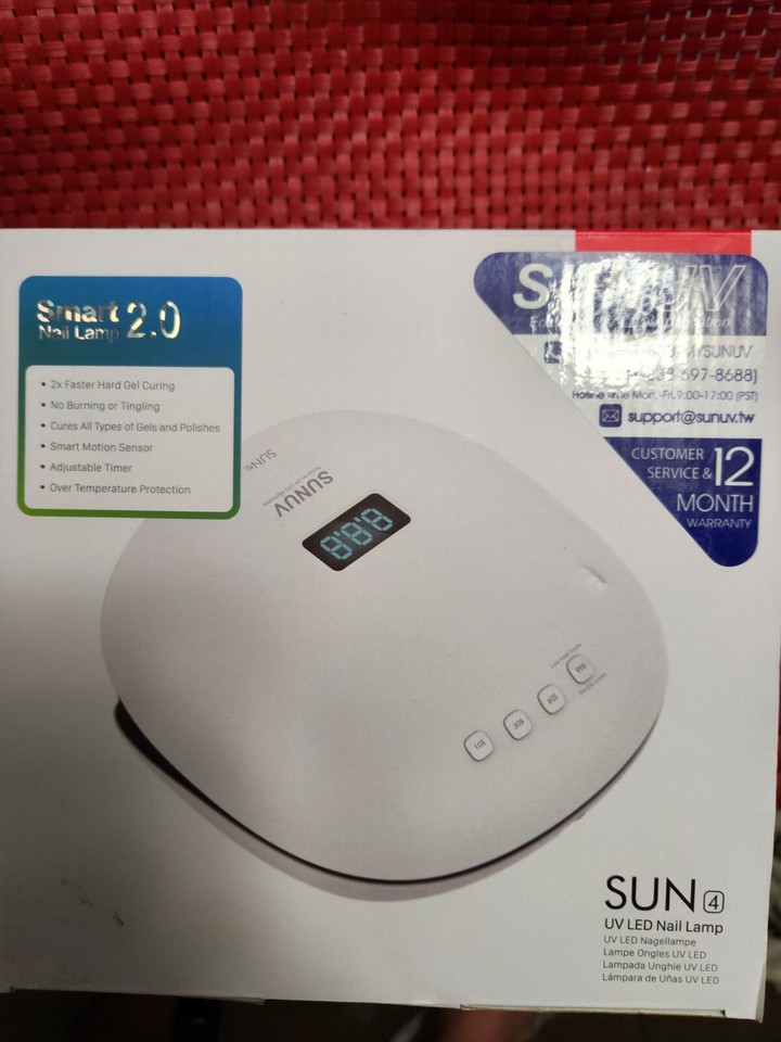 SUN4 LED Lamps Nail Dryer Lamp With LCD Display Smart UV Nail Art ...