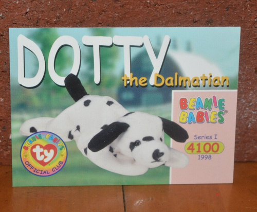 AWESOME TY BEANIE BABIES OFFICIAL CLUB TRADING CARD DOTTY THE DALMATION | eBay