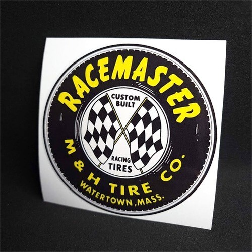 Racemaster Tires Vintage Style DECAL, Vinyl STICKER, racing, hot rod ...
