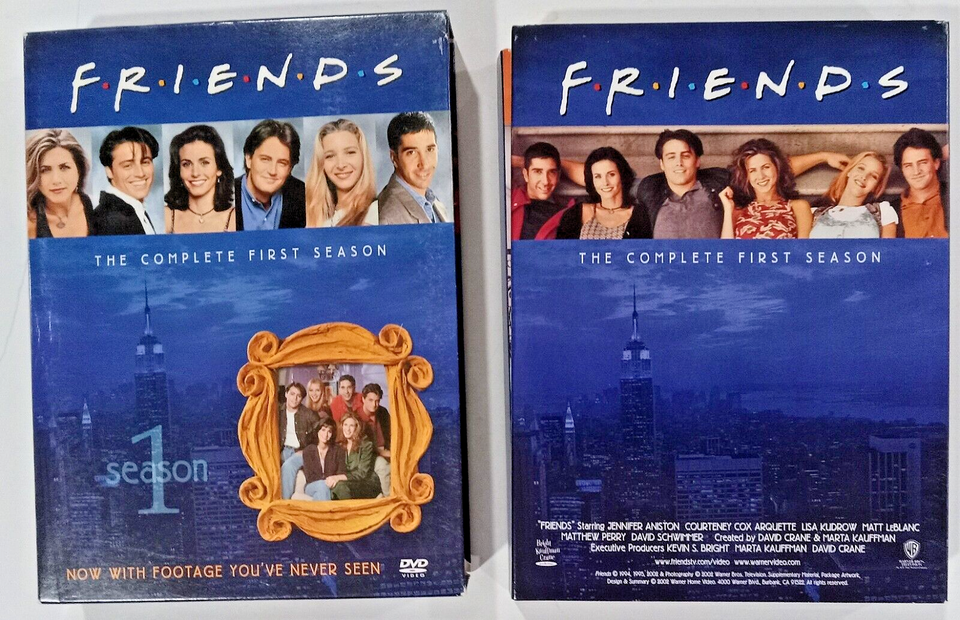 4 DVD set FRIENDS First Season MATTHEW PERRY, Jennifer Aniston; Comedy ...