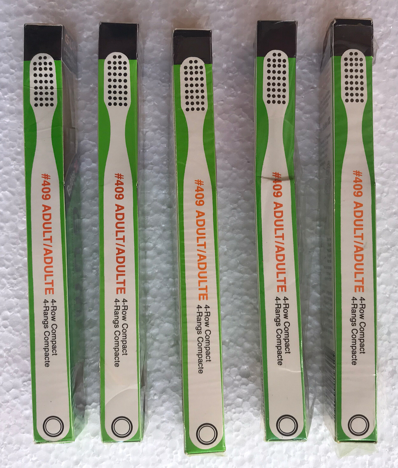 Butler GUM Soft Toothbrush 409 Compact.Small Soft Removable Tip Vintage ...