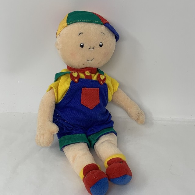Cinar Original Caillou Doll PBS 2001 10" Plush Stuffed Doll in Overalls ...