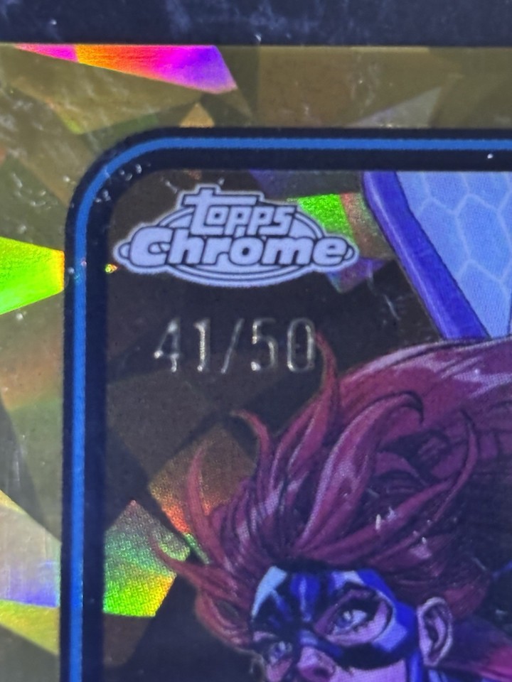 2025 Topps Chrome Marvel Sapphire Liberty Gold /50 First Appearance | eBay