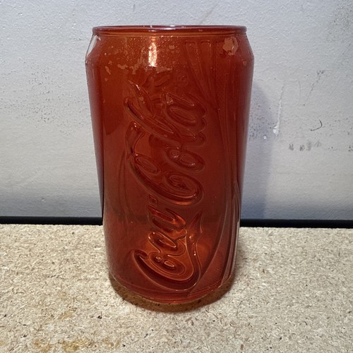 Rare Vintage Coca-Cola Coke 12 oz Can Shaped Red Painted Glass | eBay
