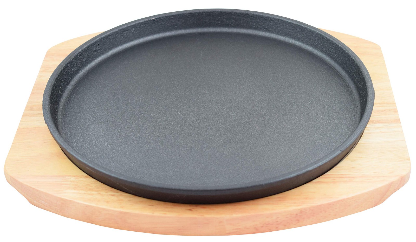 SUNRISE Round Cast Iron Set W/Rubber Wood Underliner (10.25") for sale ...