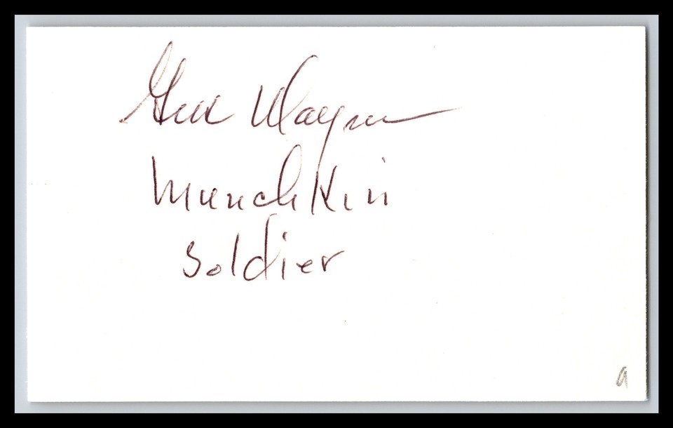 Gus Wayne - Actor - 3x5 Card - Signed / Autograph (b) | eBay