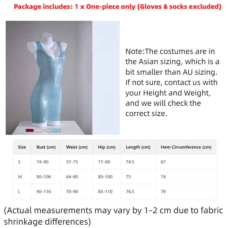 Latex Dress Sleeveless Fetish Rubber Sexy Gummi Catsuit Seamless ...