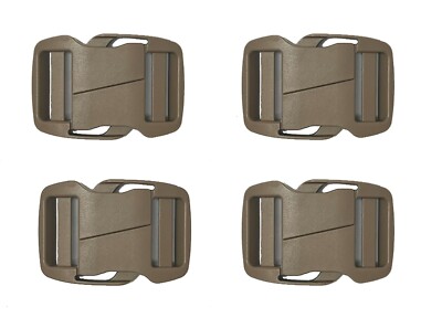 Pack of 4 Duraflex Utility 1" / 25mm Side Release Buckles - Dual Adjust ...