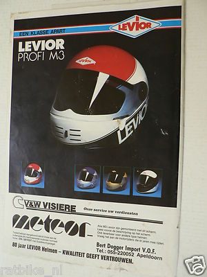 A243-LEVIOR PROFI M3 HELMET 1987 ADVERTISEMENT ADD MOTORCYCLE | eBay