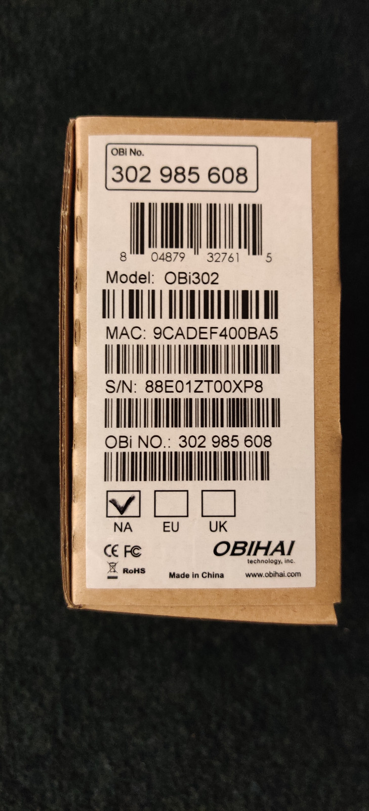 Obihai OBi302 2-Port VoIP Phone Adapter with Router for sale online | eBay