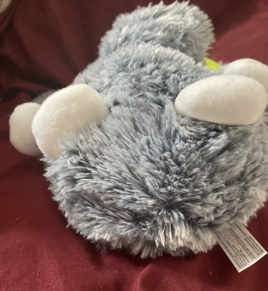 Spark Create Imagine Fur Pals Elephant Plush Crinkle Ears Rattle Gray ...