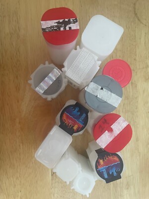 12 Assorted Silver coin bar EMPTY Tubes Maple leaf ASE RCM Perth mint ...