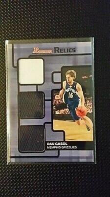 PAU GASOL 2007-08 Bowman Draft Picks & Stars Triple Jersey GRIZZLIES 17 ...