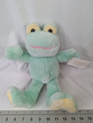 Baby Gund Green Frog Rattle Plush 1991 Stuffed Animal Toy | eBay