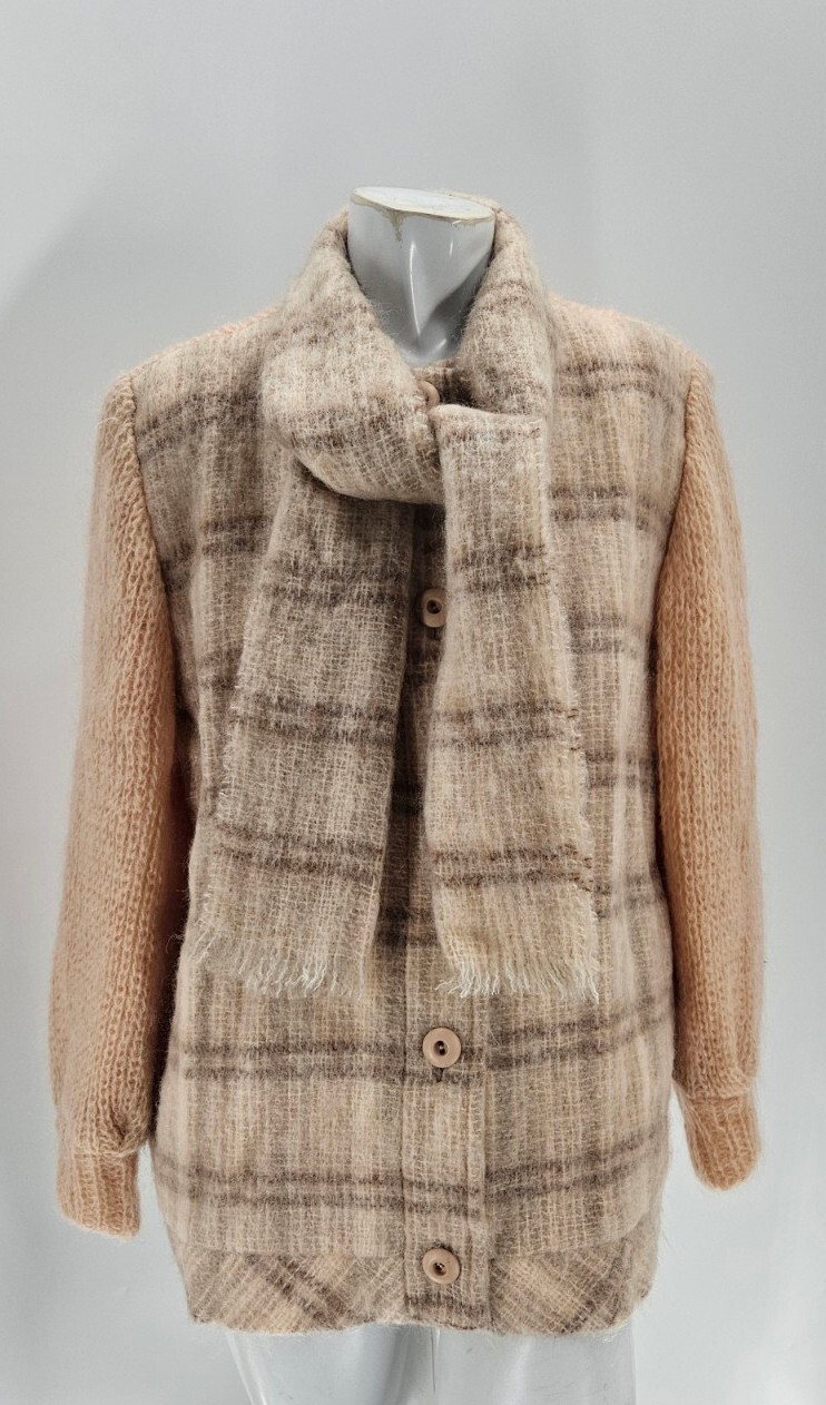 2460 Donegal Designs Womens Vintage Wool Mohair Plaid… - Gem
