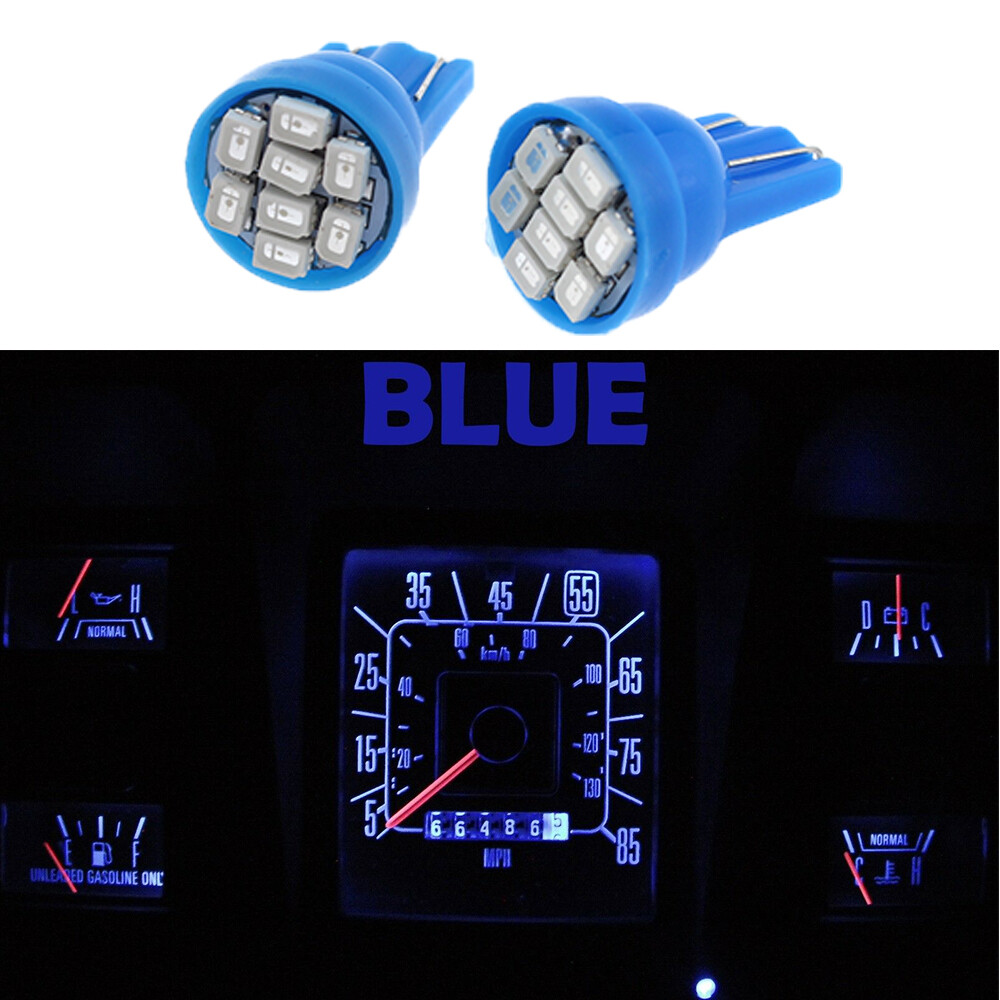 Gauge Cluster LED Dashboard Bulbs Kit Blue Lamps For Ford 75-91 E100 ...