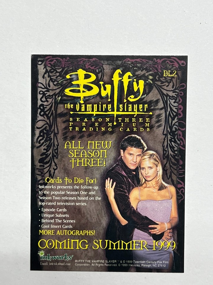 1999 Inkworks Buffy the Vampire Slayer Season 3 Promos Buffy Cast #BL2 | eBay