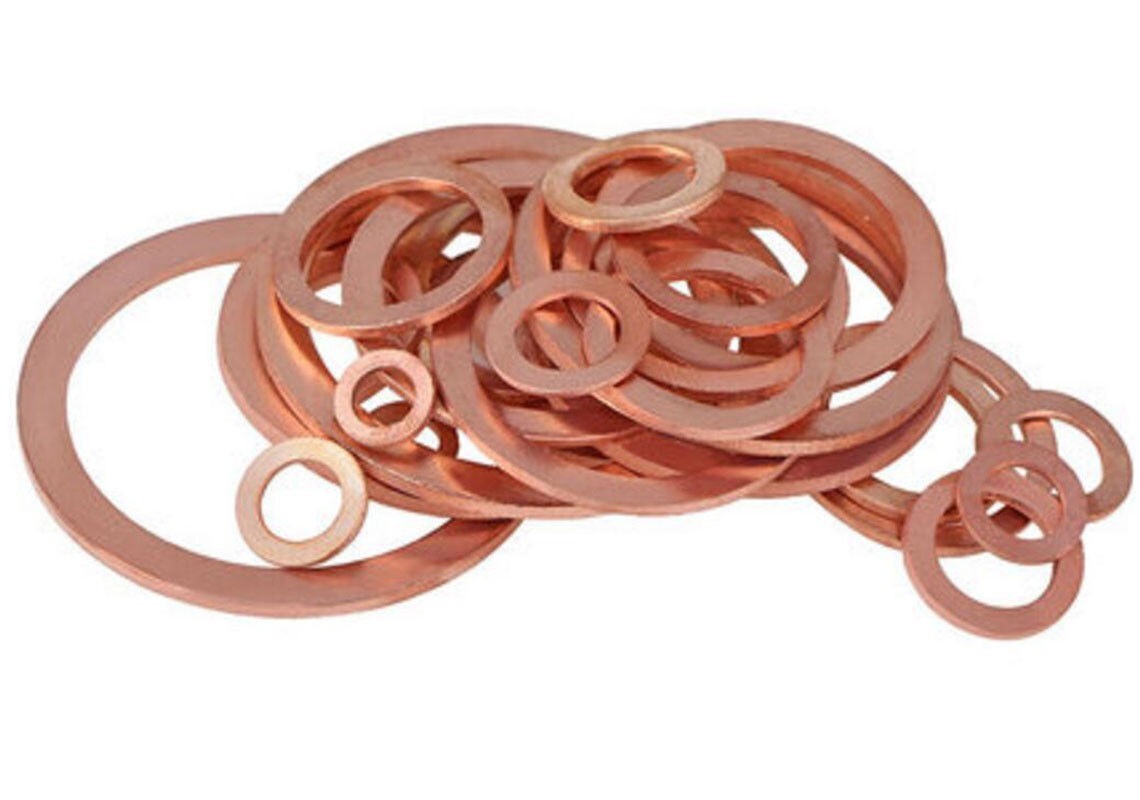20X USA CF25 Brass Flat Washer Gasket Copper Crush Washer Seal Ring ...
