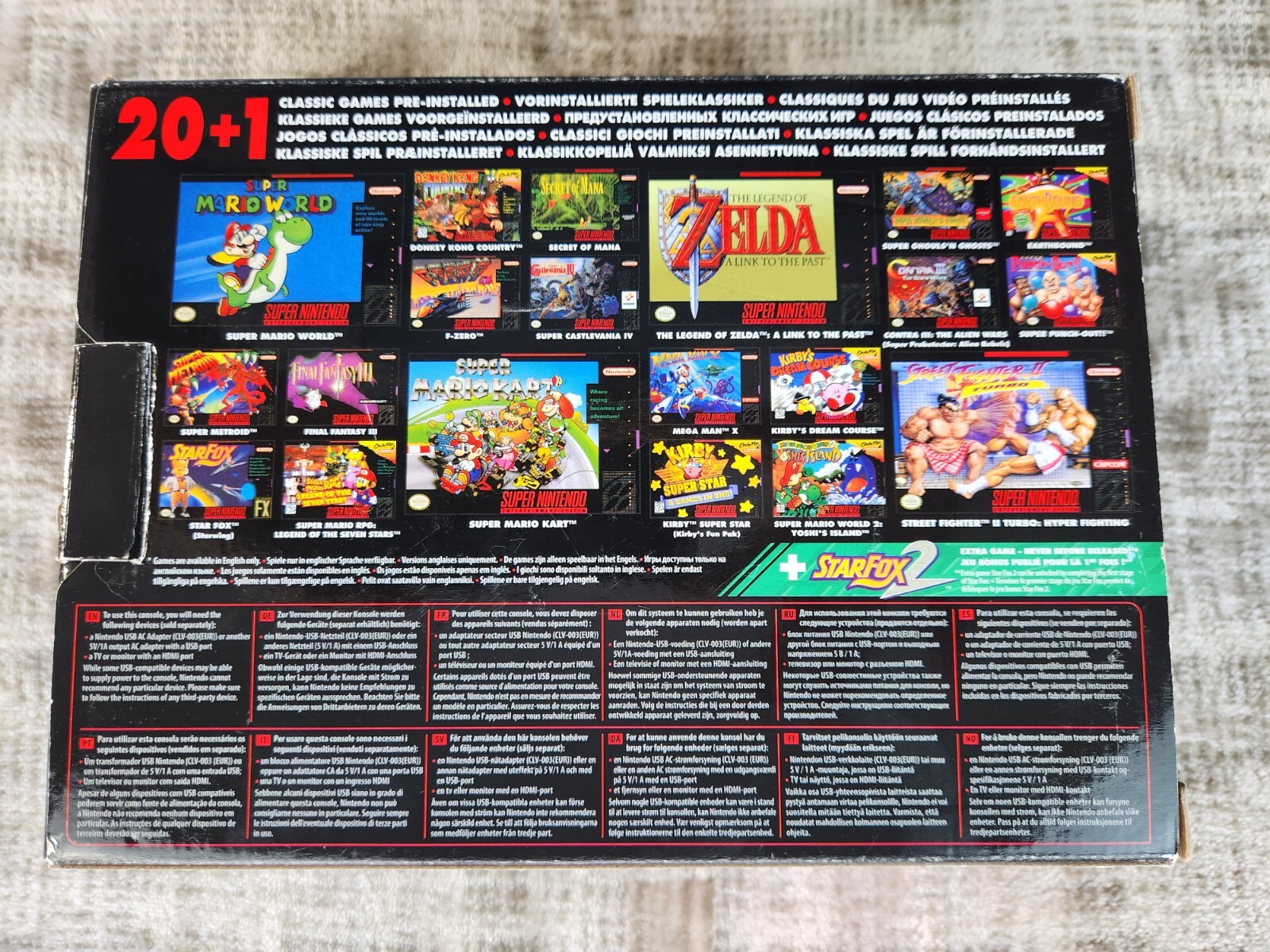 Nintendo SNES Classic Mini Super Nintendo in Box PAL Version Read ...