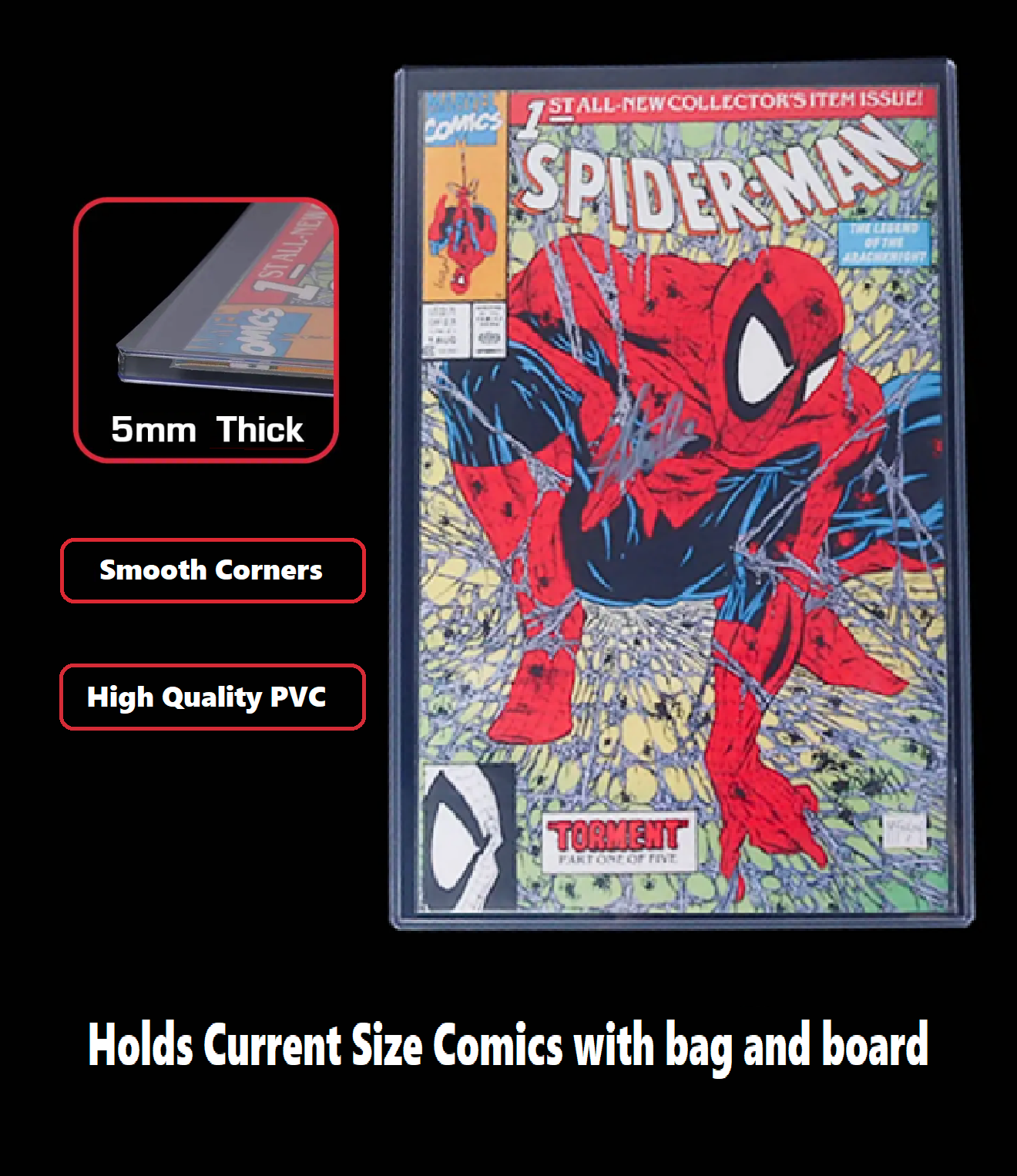 COMIC BOOK PROTECTOR CASE TOPLOADER 10 PACK WITH REMOVABLE FILM 7"x10 ...