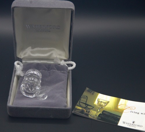 Waterford Crystal Thimble Collectible In Box With Sticker, Dust Cover ...