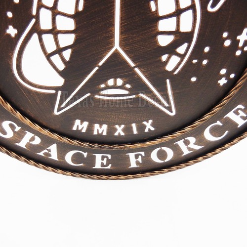 Space Force Metal Sign Wall Plaque U.S. Military Decor Brushed Copper ...