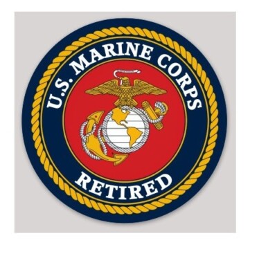 3 Inch Non Reflective United States Marine Corps Retired Logo Sticker ...
