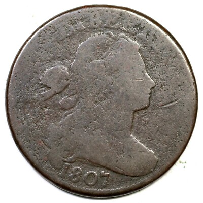 1807 S-274 R-2 Sm Date Sm Frac Draped Bust Large Cent Coin 1c | eBay
