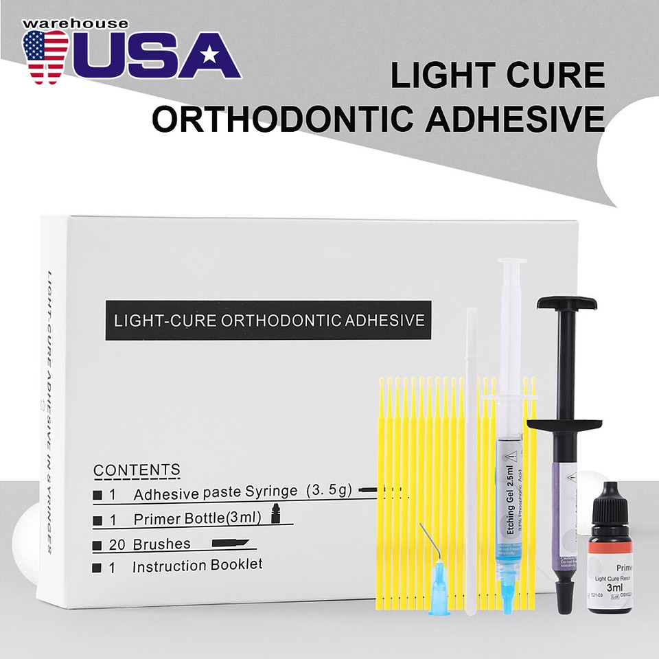 Dental Bracket Braces Glue Ortho Bonding System/ LED 1S Curing Light ...