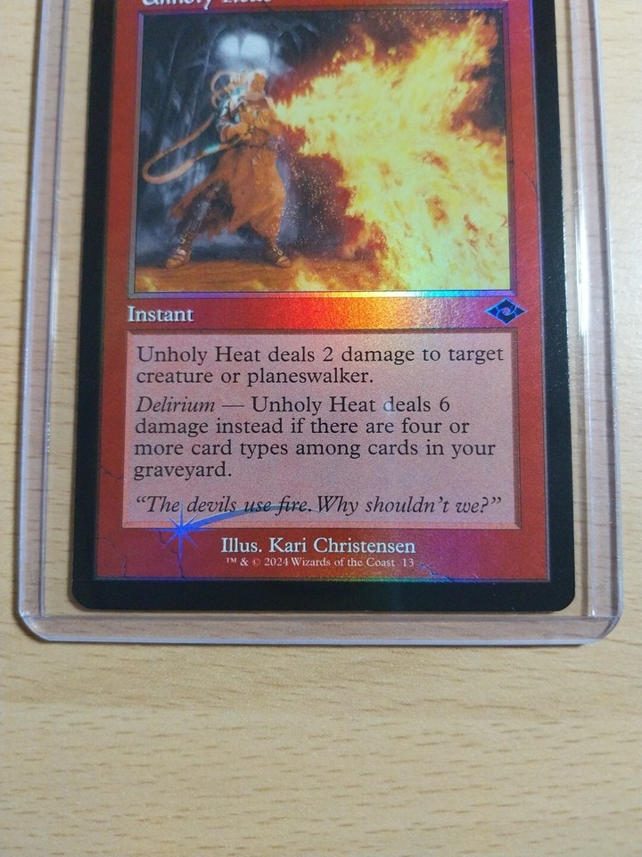 Unholy Heat Foil Retro Frame Common, Modern Horizons 3 #013, MTG Magic ...