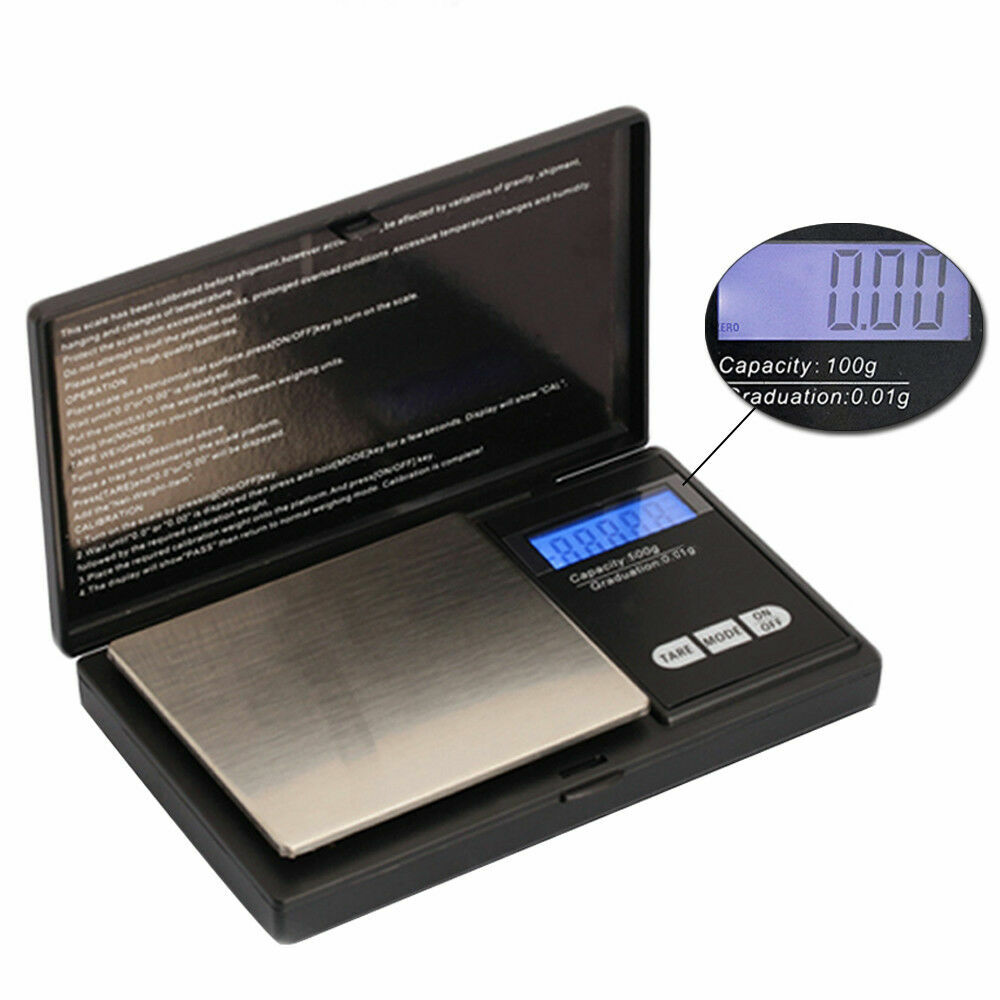 Smart Weigh Scales SWS-1000 Digital Pocket Scale 1000g Capacity- Black ...