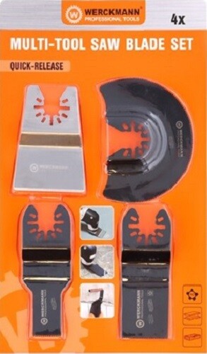 Jeu Kit 4 Lames de Scie Bois WERCKMANN Multi-Tool Saw Blade Set NEUF | eBay