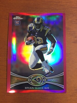 Brian Quick 2012 Topps Chrome Pink Refractor RC #99 /399 St. Louis Rams ...