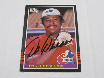 Dan Driessen Donruss '85 Autographed Baseball Card | eBay