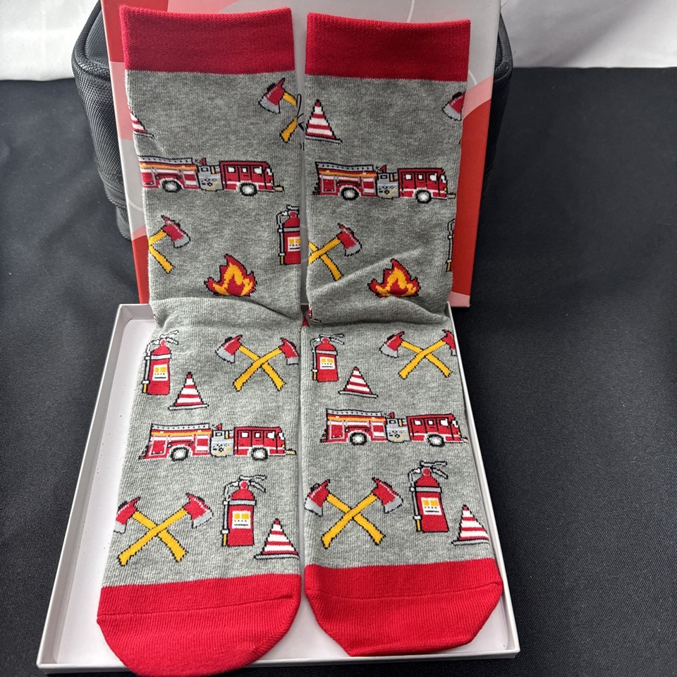 Gifts for Fireman “Fireman off Duty” “Do Not Disturb” Socks Firefighter ...