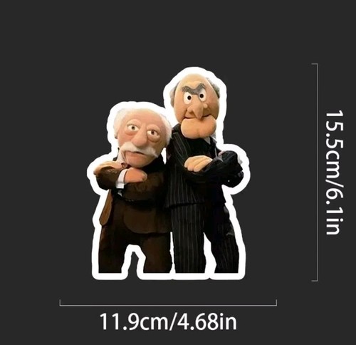 STATLER and WALDORF - Cranky Hecklers - Muppet Show - BUMPER STICKER ...