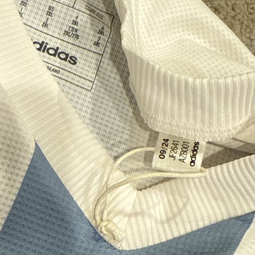 ADIDAS ARGENTINA 2024 ANNIVERSARY JERSEY 2XLarge WHITE/BLUE COLOR MENS ...