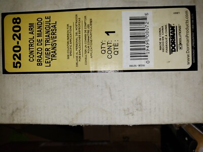 DORMAN CONTROL ARM PART # 520-208 | eBay
