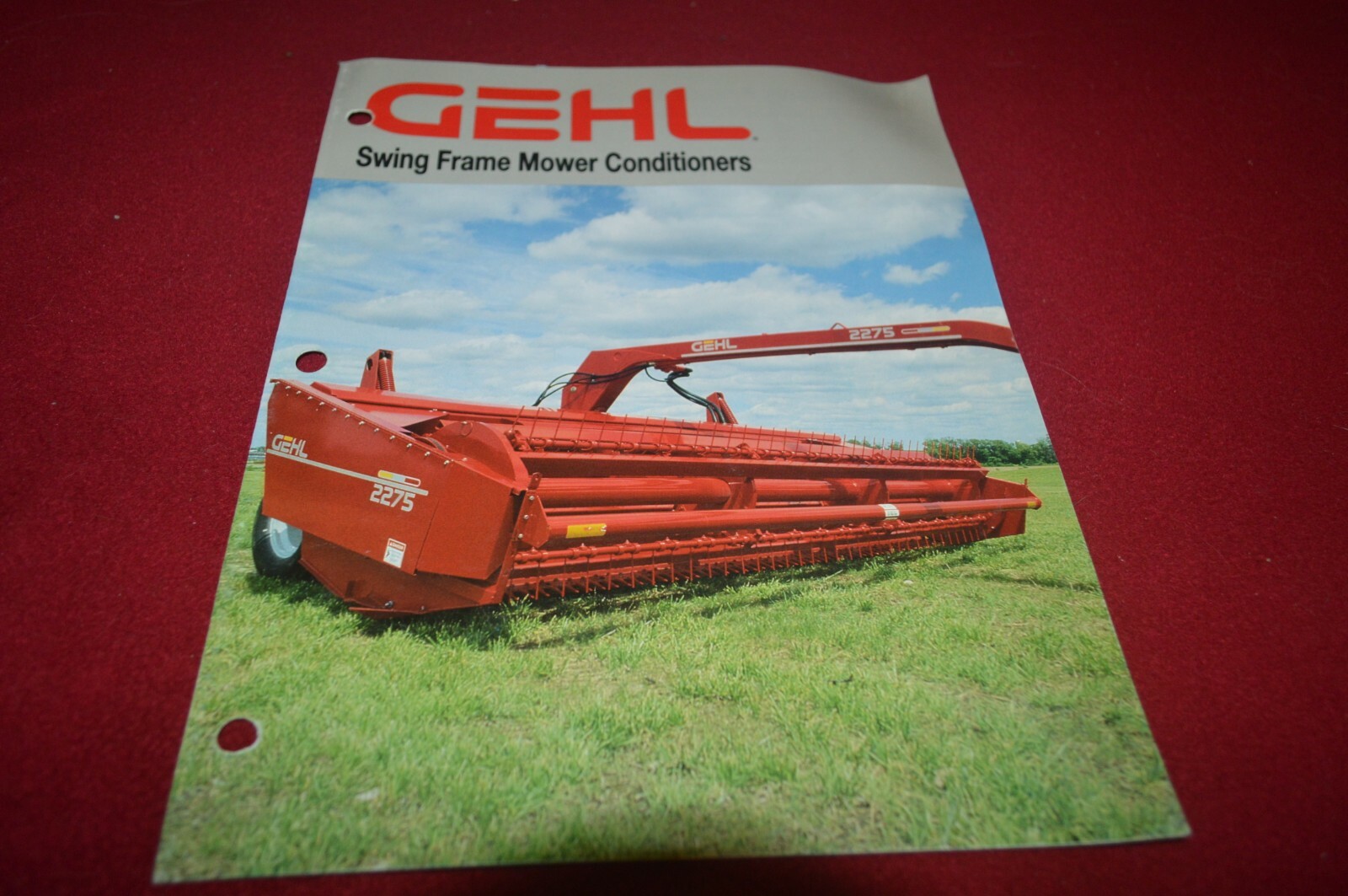 Gehl 2245 2275 Haybine Mower Conditioner Dealer Brochure WSVA | eBay