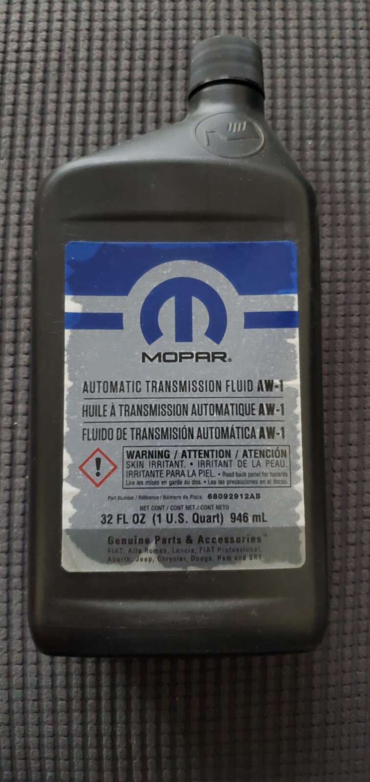 Mopar 68092912AB Automatic Transmission Fluid | Genuine OEM ...