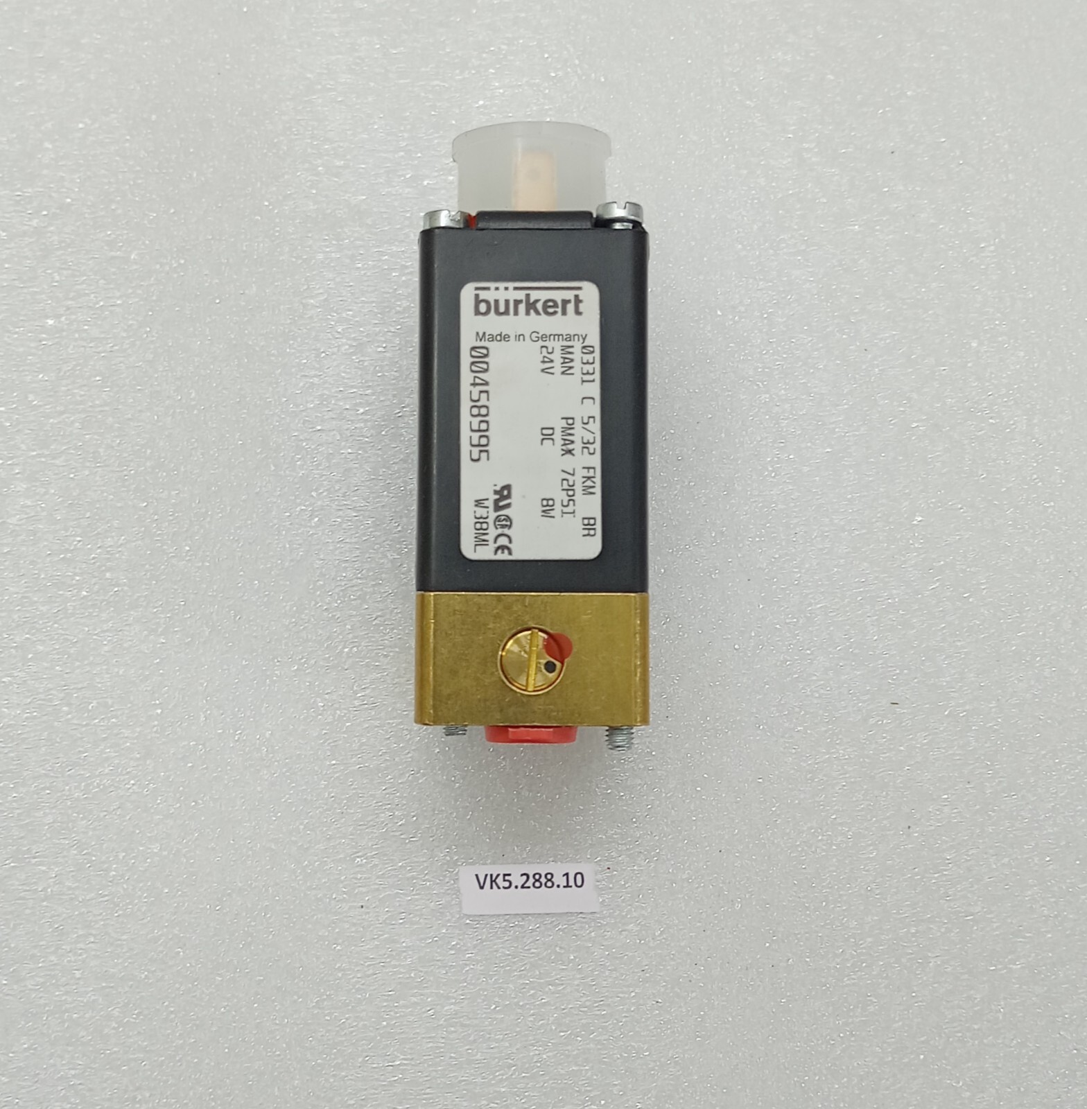 Burkert 0331 C 5/32 FKM BR Solenoid Valve | eBay