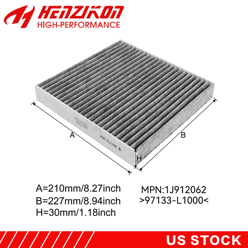 97133-N9100 Pollen Cabin Air Filter For Hyundai Kia 1.6L 2.5L 21-24 ...
