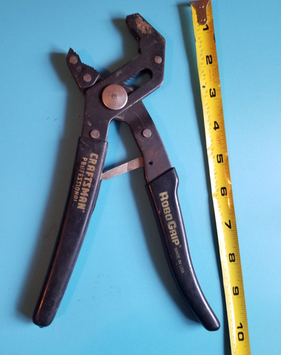 Craftsman Professional Robo Grip Pliers 9” No. 45010 USA Self Adjusting ...