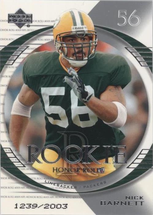 2003 Upper Deck Honor Roll Nick Barnett #159 for sale | eBay