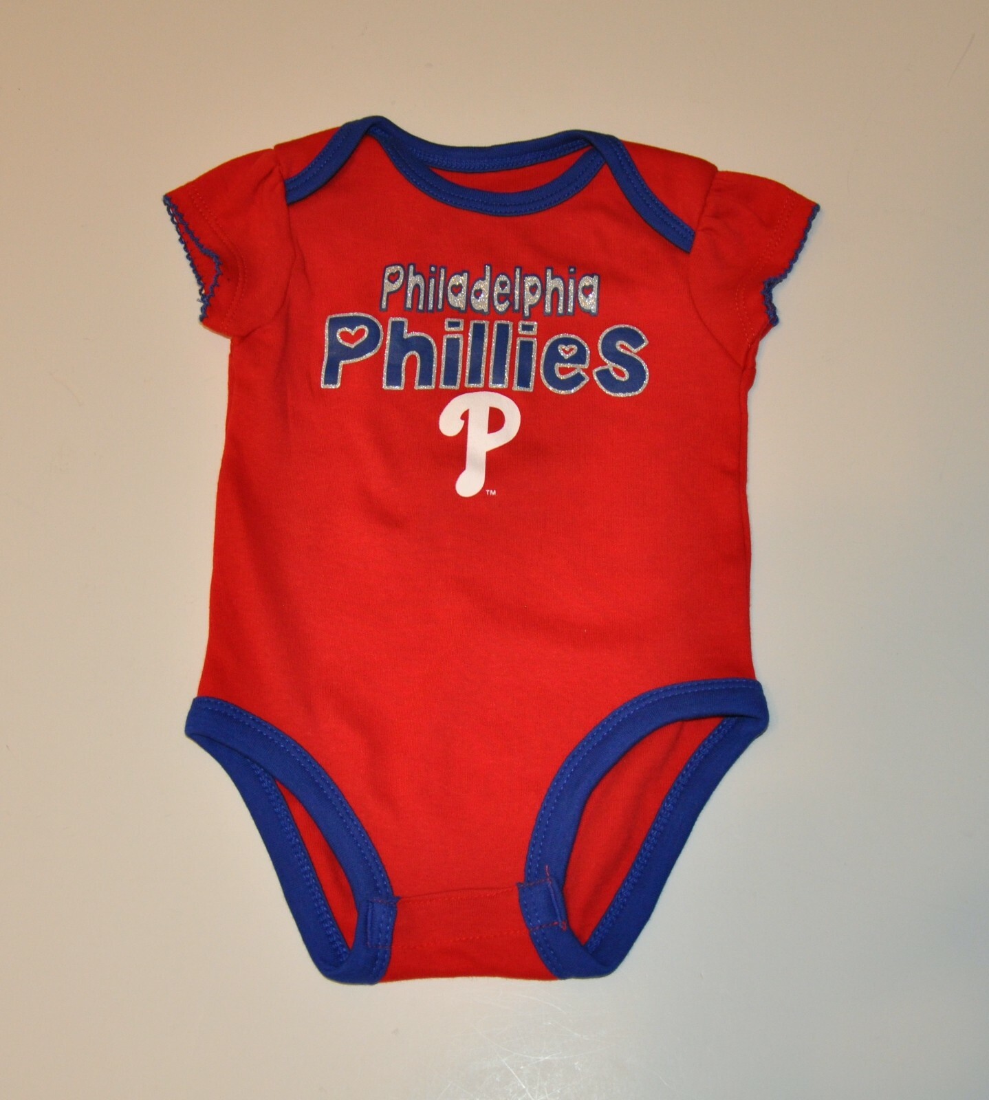 NWOT Philadelphia Phillies Girls Baby Bodysuit Romper Creeper Infant (3 ...