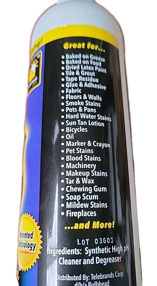 Lor Of 7 Bottles GREASE POLICE Degreaser BulbHead Concentrated Cleaner ...