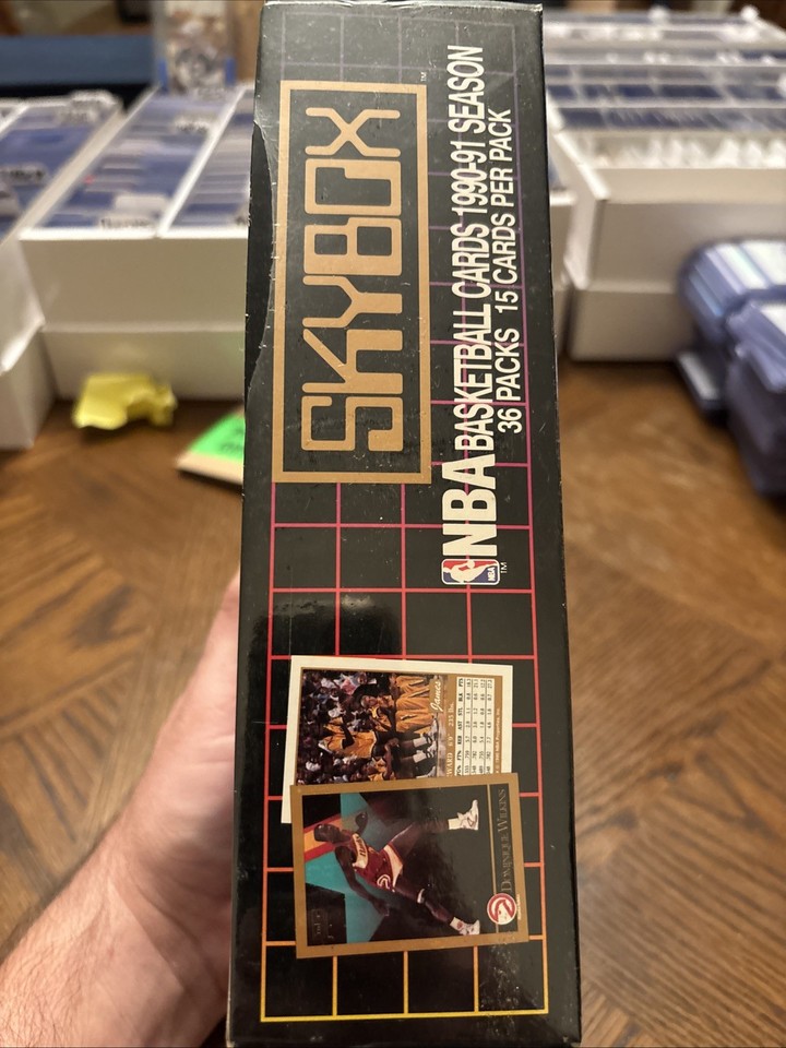 1990-1991 NBA Skybox Basketball Series 1 Factory Sealed Box Jordan Bird ...