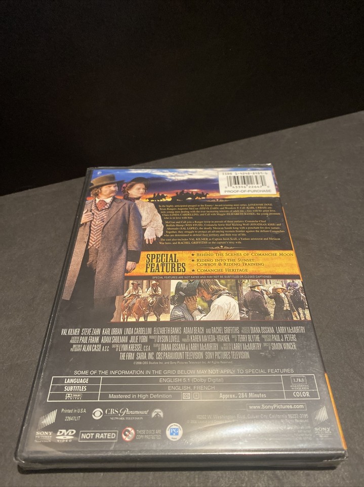 NEW & SEALED! Comanche Moon DVD 2-Disc 2008 Second Chapter in Lonesome ...