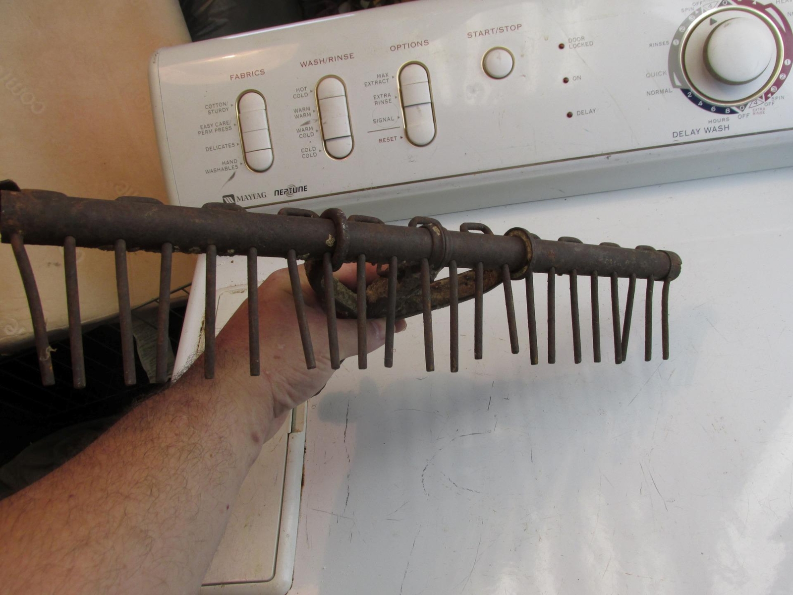 Rare 1800's Black Smith Made Garden Hoop Rake | eBay