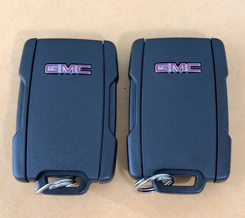 NEW PAIR OEM ORIGINAL 15-19 GMC YUKON KEYLESS REMOTE FOB TRANSMITTER ...